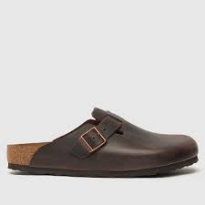 BIRKENSTOCK BOSTON SMOOTH LEATHER - REGULAR - DARK BROWN – Boutique on ...