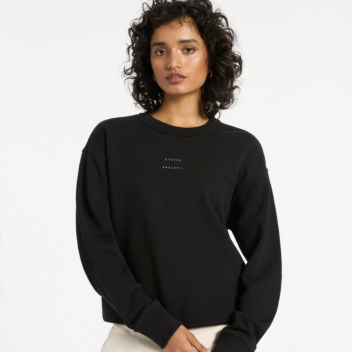 STATUS ANXIETY COULD BE NICE - LOGO SWEATSHIRT – Boutique on Main Street